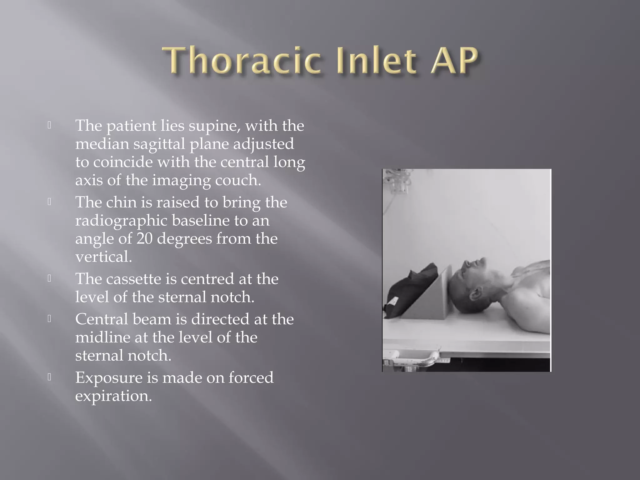 Thoracic positioning | PPT
