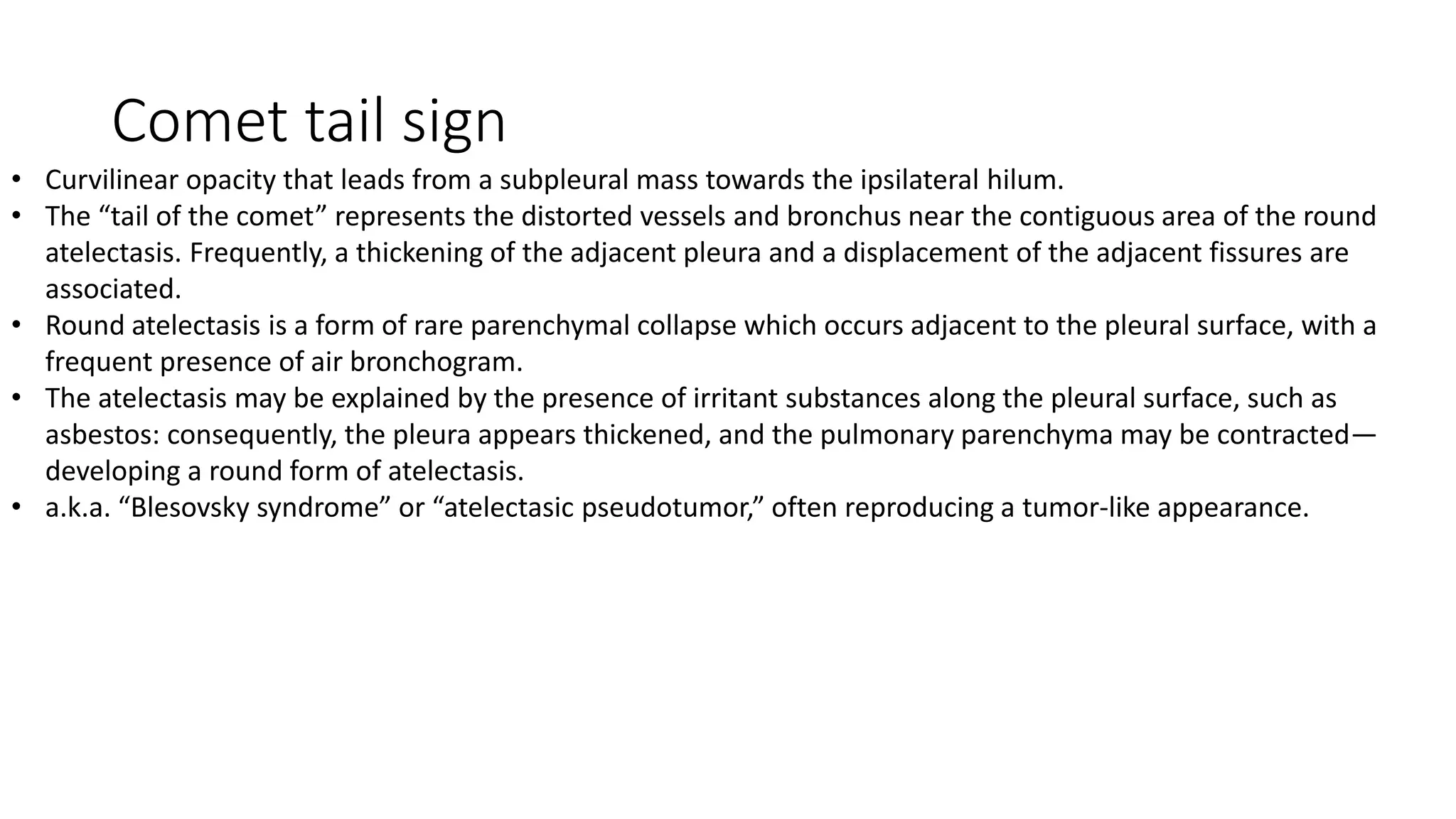 Thoracic radiological signs | PPT
