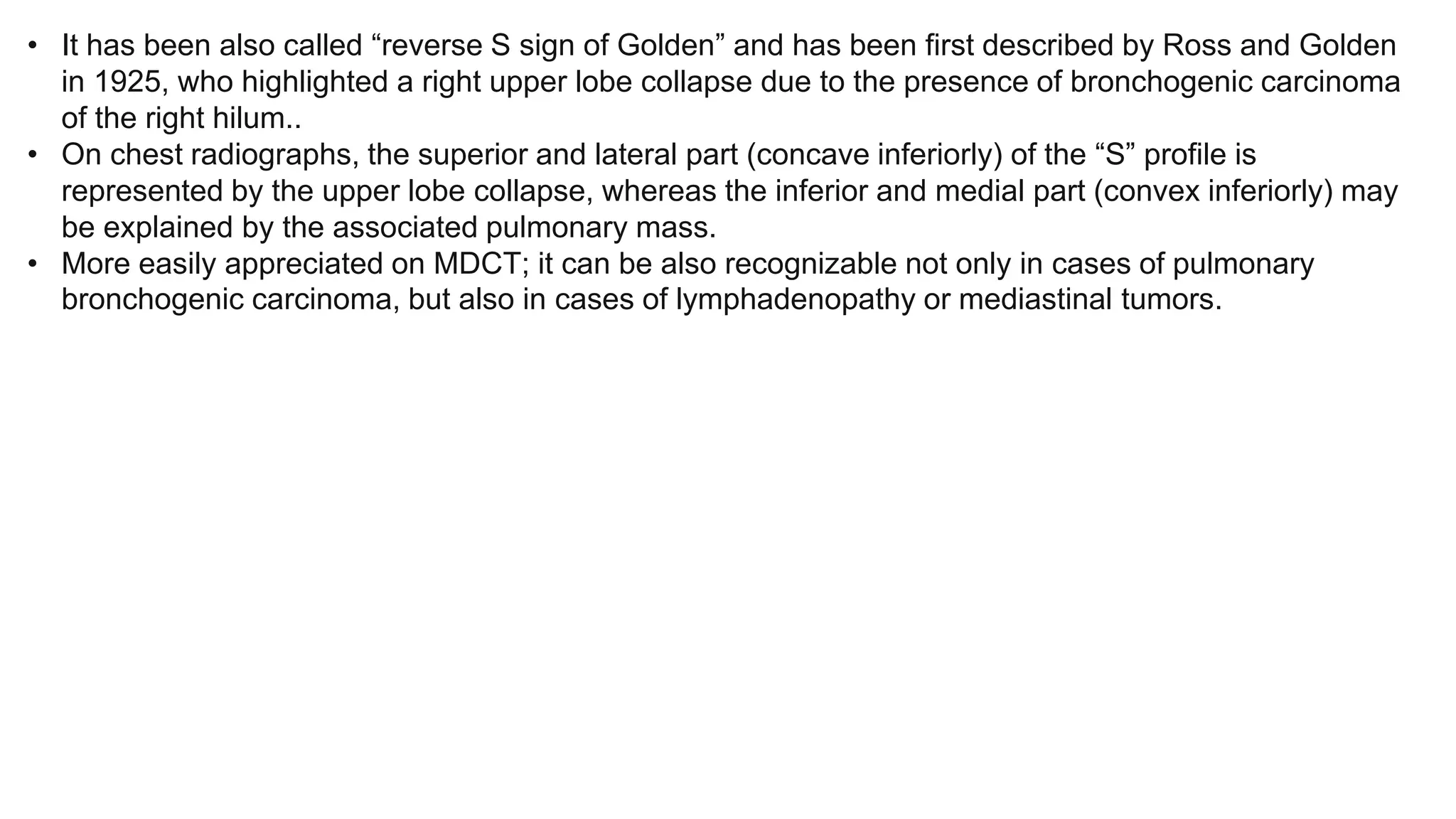 Thoracic radiological signs | PPT