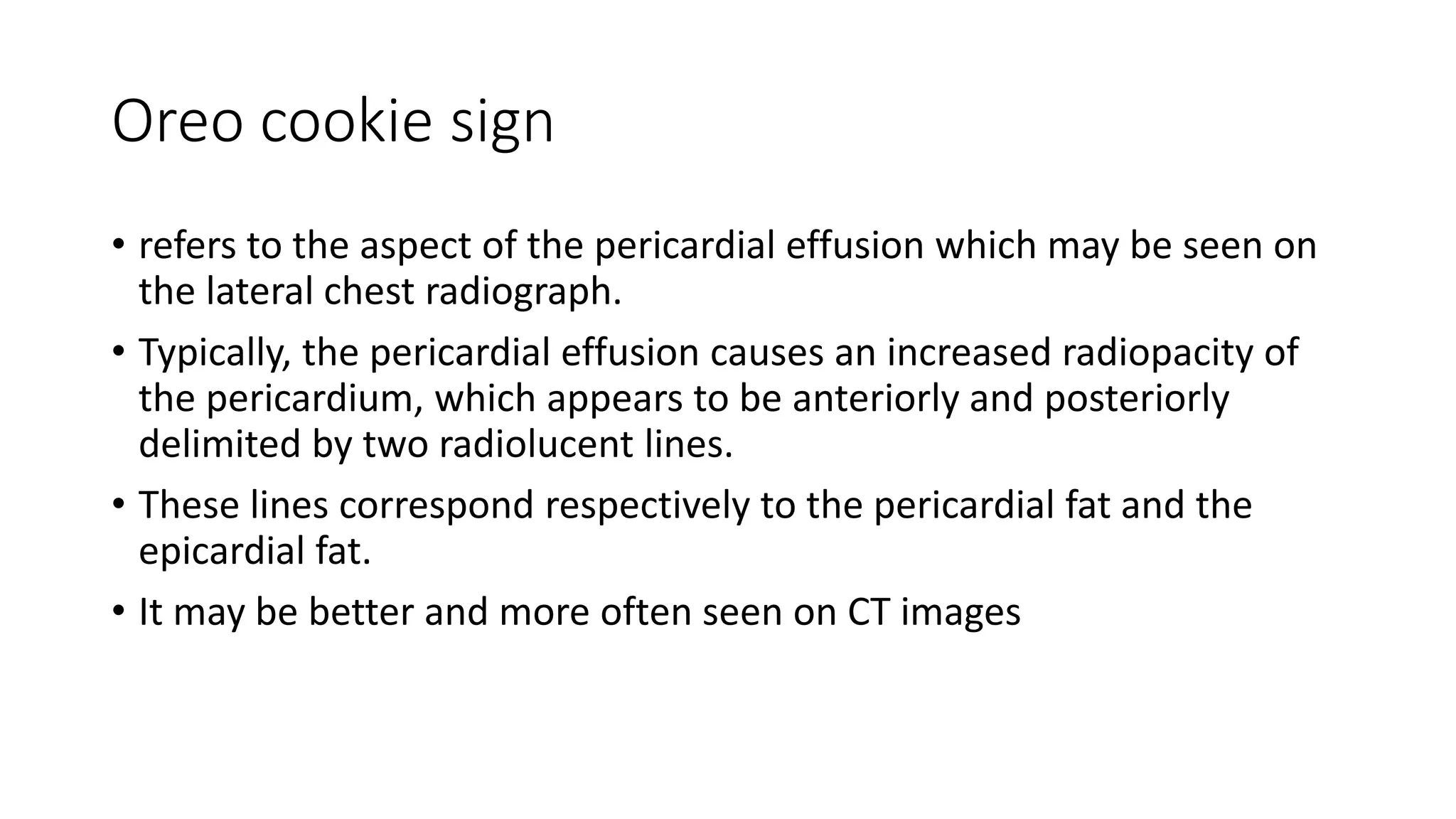 Thoracic radiological signs | PPT