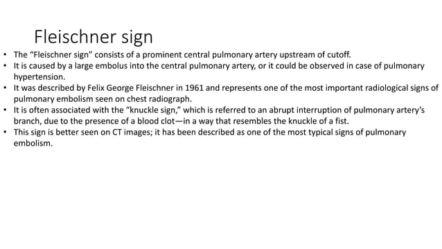 Thoracic radiological signs | PPT