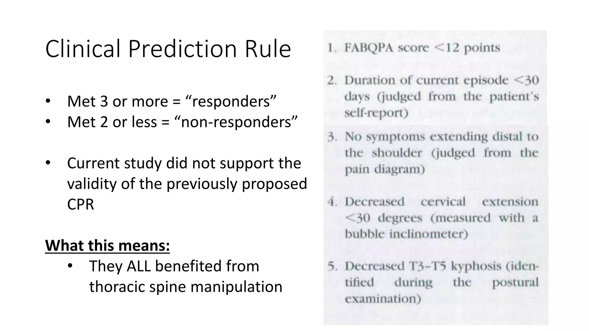 Thoracic spine manipulation | PPTX