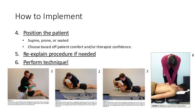 Thoracic spine manipulation