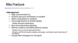 Thoracic trauma | PPTX