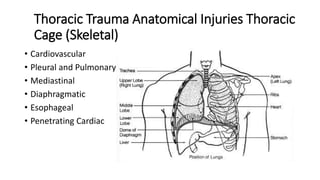 Thoracic trauma | PPTX