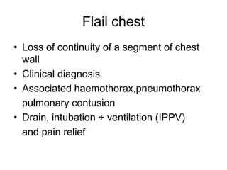 Thoracic trauma | PPTX