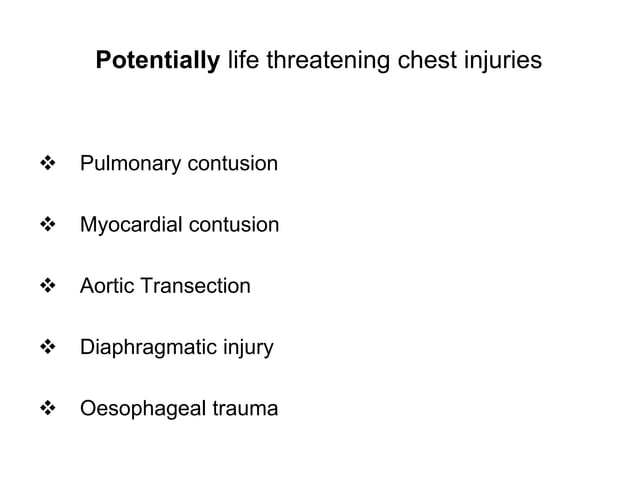 Thoracic trauma | PPT