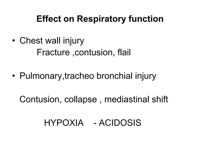 Thoracic trauma | PPT