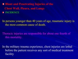 Thoracic trauma | PDF