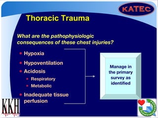 Thoracic trauma katec | PPT
