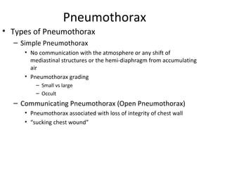 Thoracic Trauma | PPT