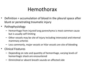 Thoracic Trauma | PPT