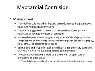 Thoracic Trauma | PPT