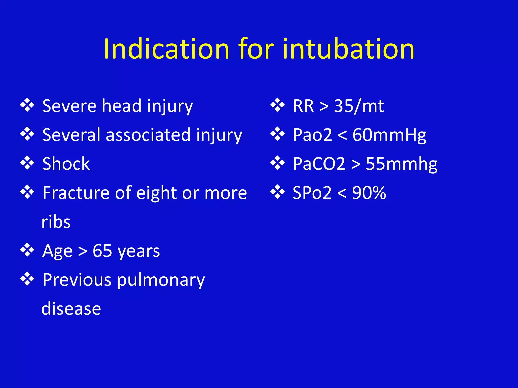 Thoracic trauma and pain management | PPTX