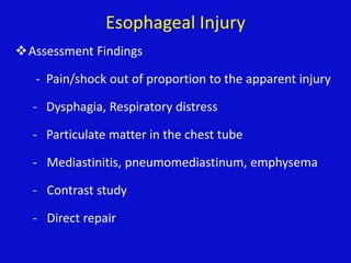 Thoracic trauma and pain management | PPTX
