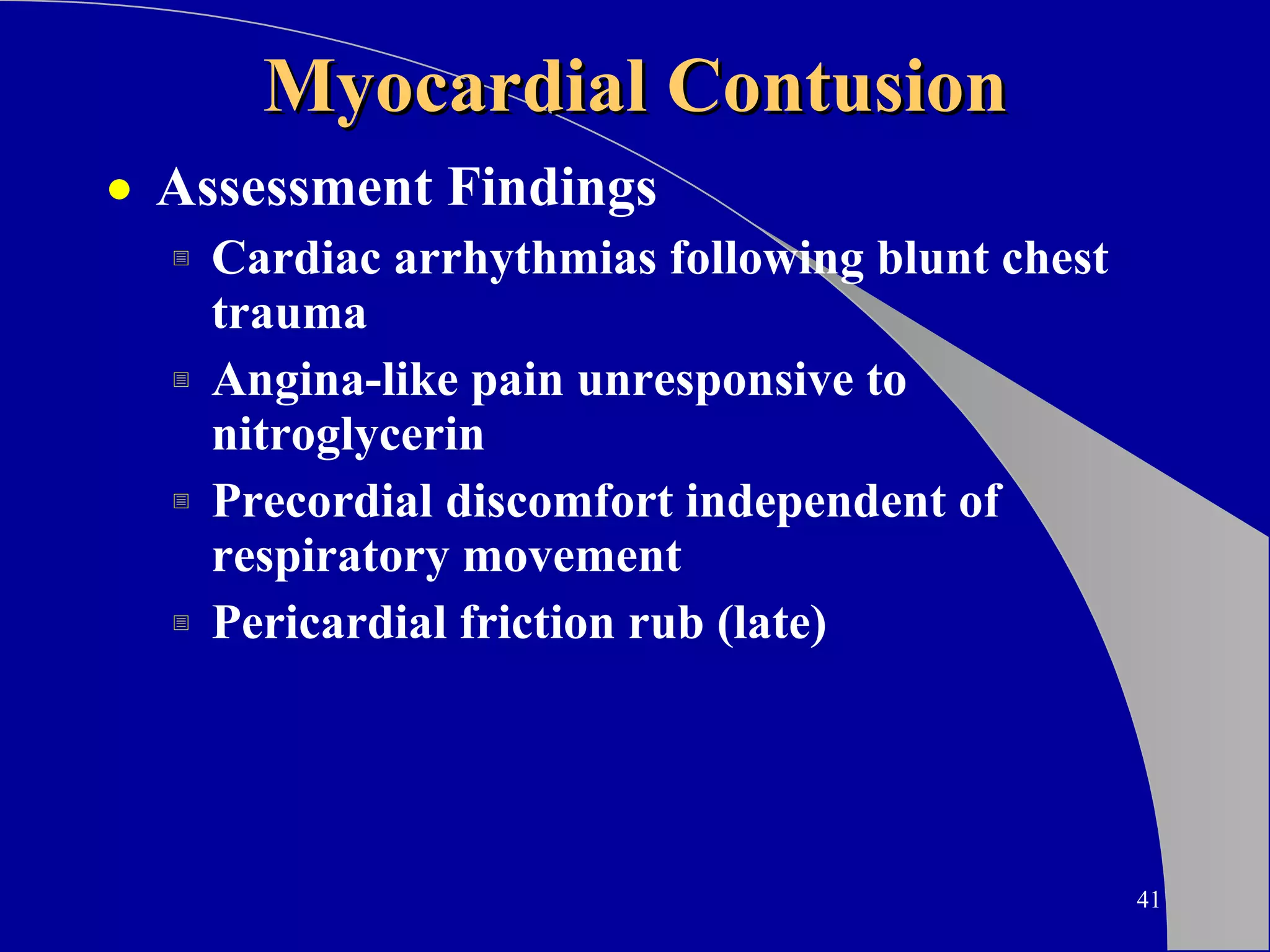 Thoracic Trauma | PPT