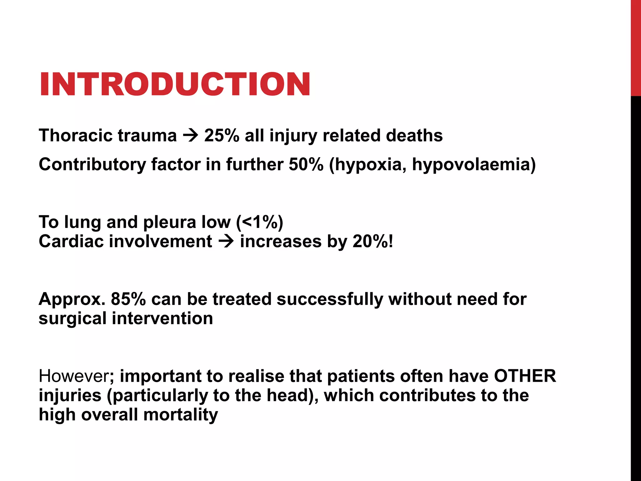 Thoracic trauma presentation | PPTX