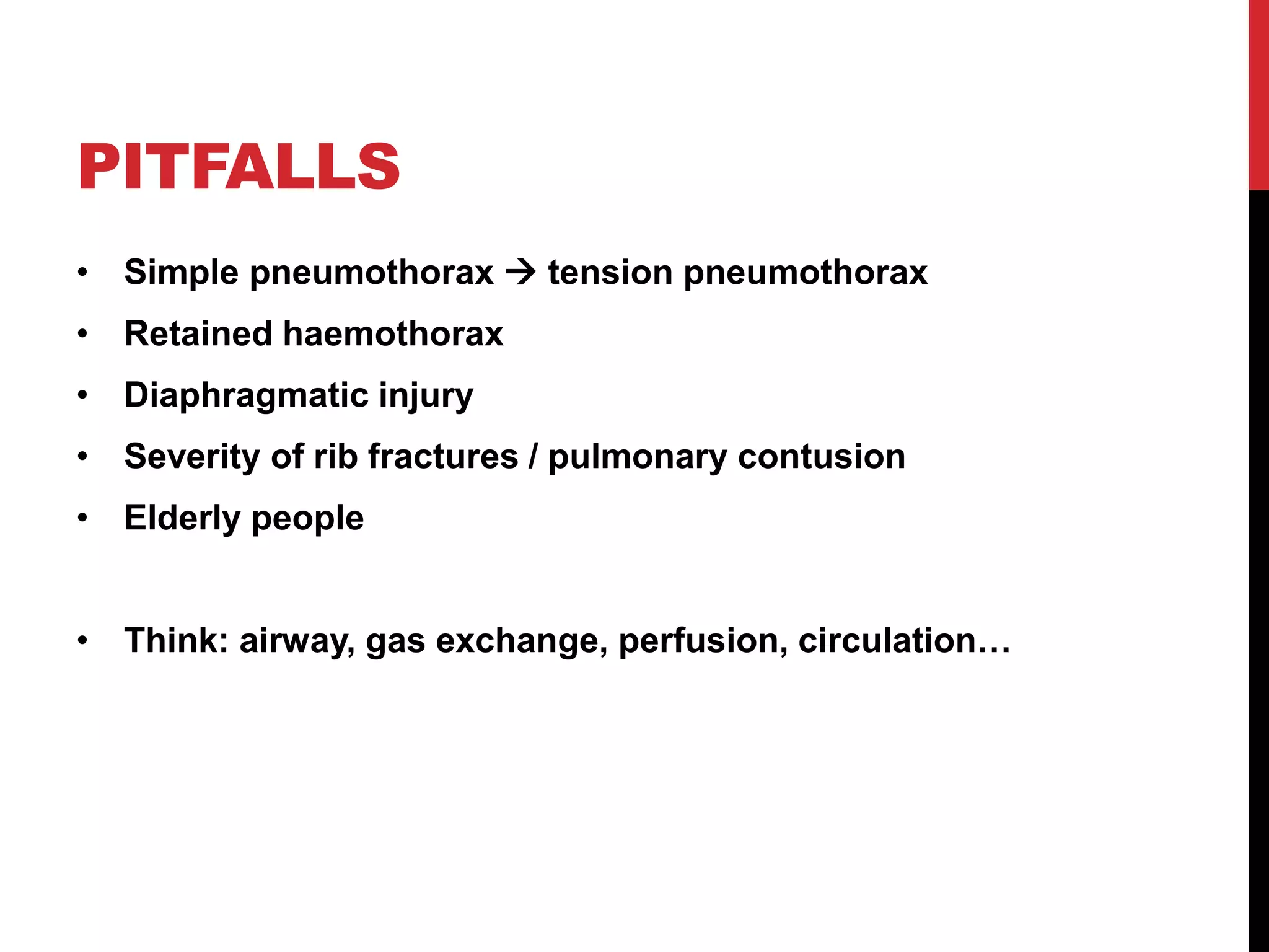 Thoracic trauma presentation | PPTX