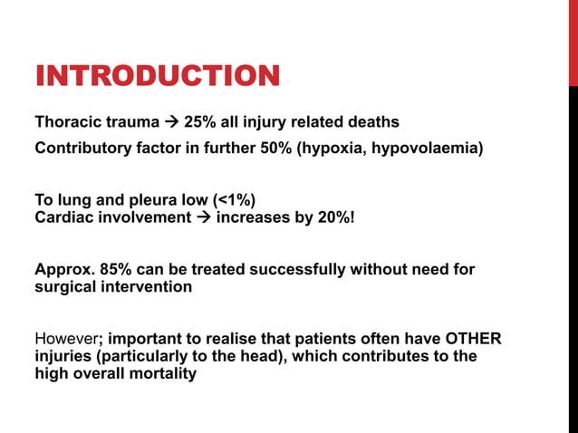 Thoracic trauma presentation | PPTX