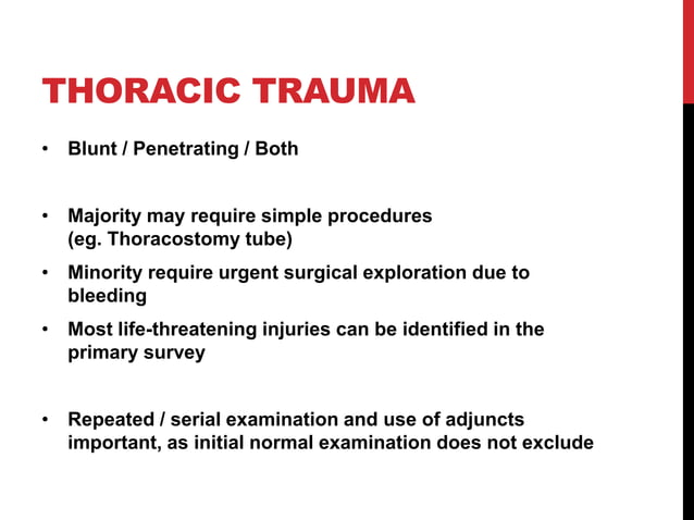 Thoracic trauma presentation | PPT