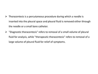 thoracocentesis-141 | PPT