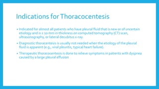 Thoracocentesis or Thoracentesis or Chest Tube.pptx | Lung and ...