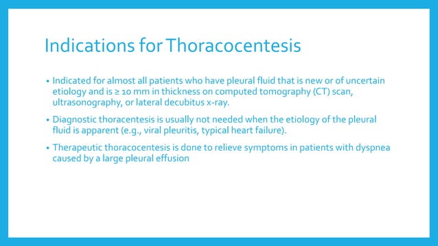 Thoracocentesis or Thoracentesis or Chest Tube.pptx | Lung and ...