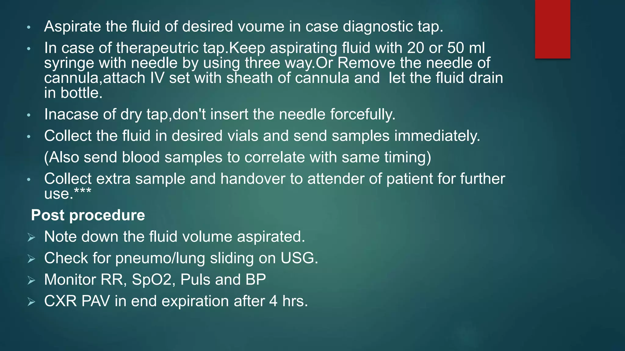 Thoracocentesis / pleural effusion | PPT
