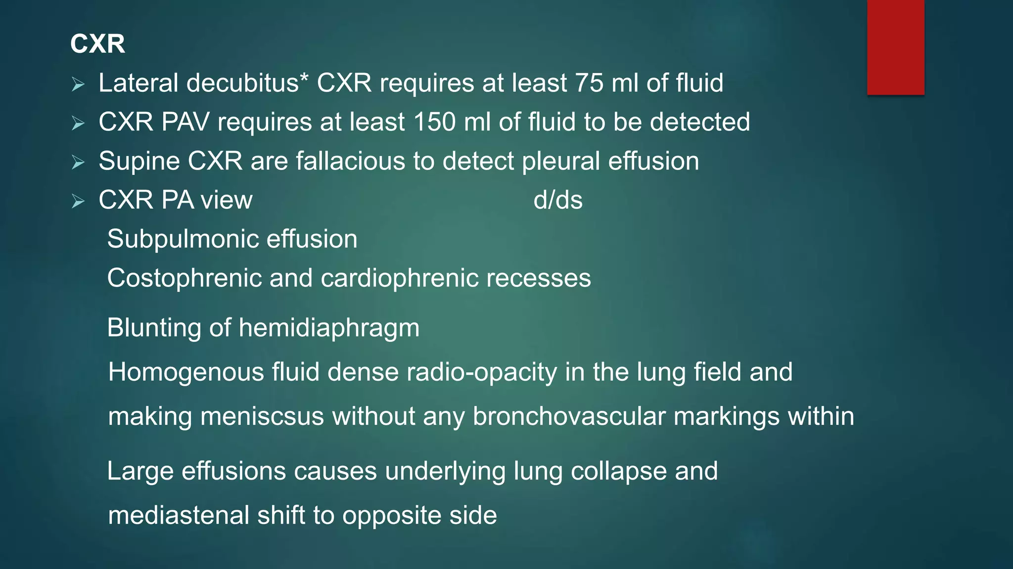 Thoracocentesis / pleural effusion | PPTX
