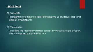 Thoracocentesis / pleural effusion | PPT