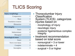 Thoracolumbar fracture cme | PPTX