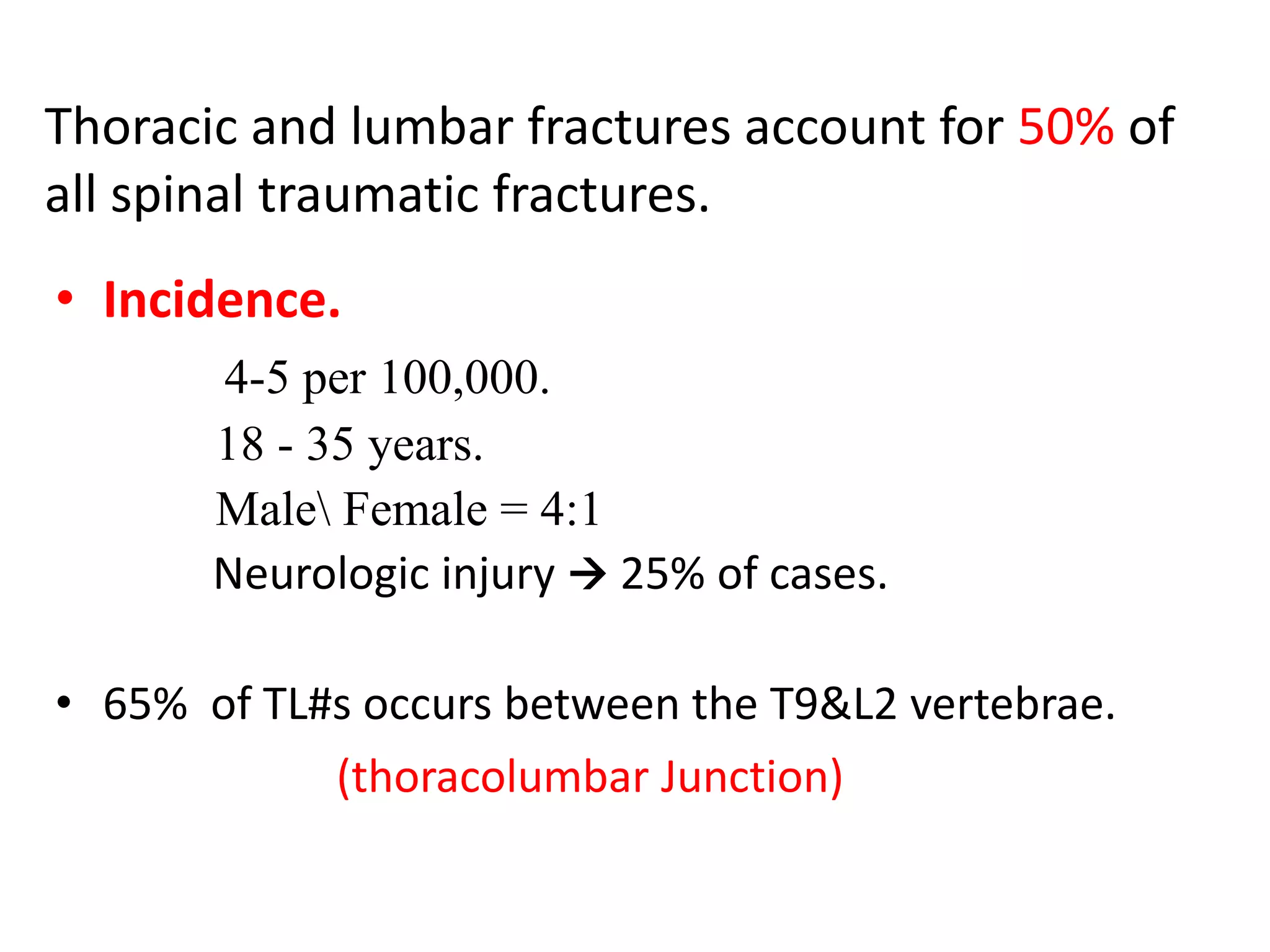 Thoracolumbar fracture for mbbs | PPTX