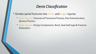 Thoracolumbar fractures classification | PPTX