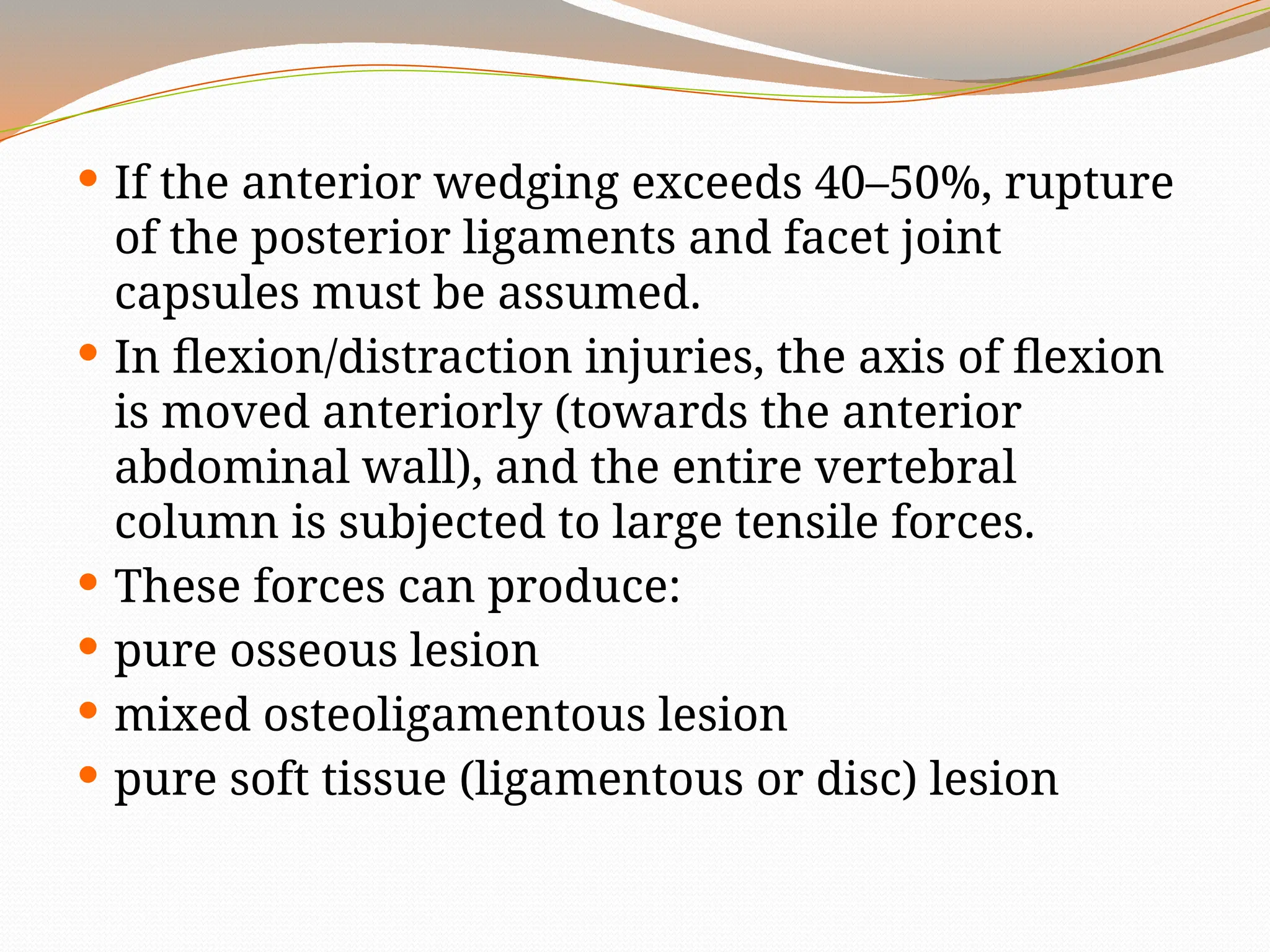 Thoracolumbar Injuries types and treatment | PPTX