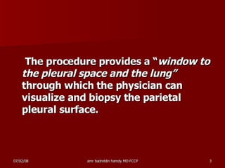 Thoracoscopy | PPT