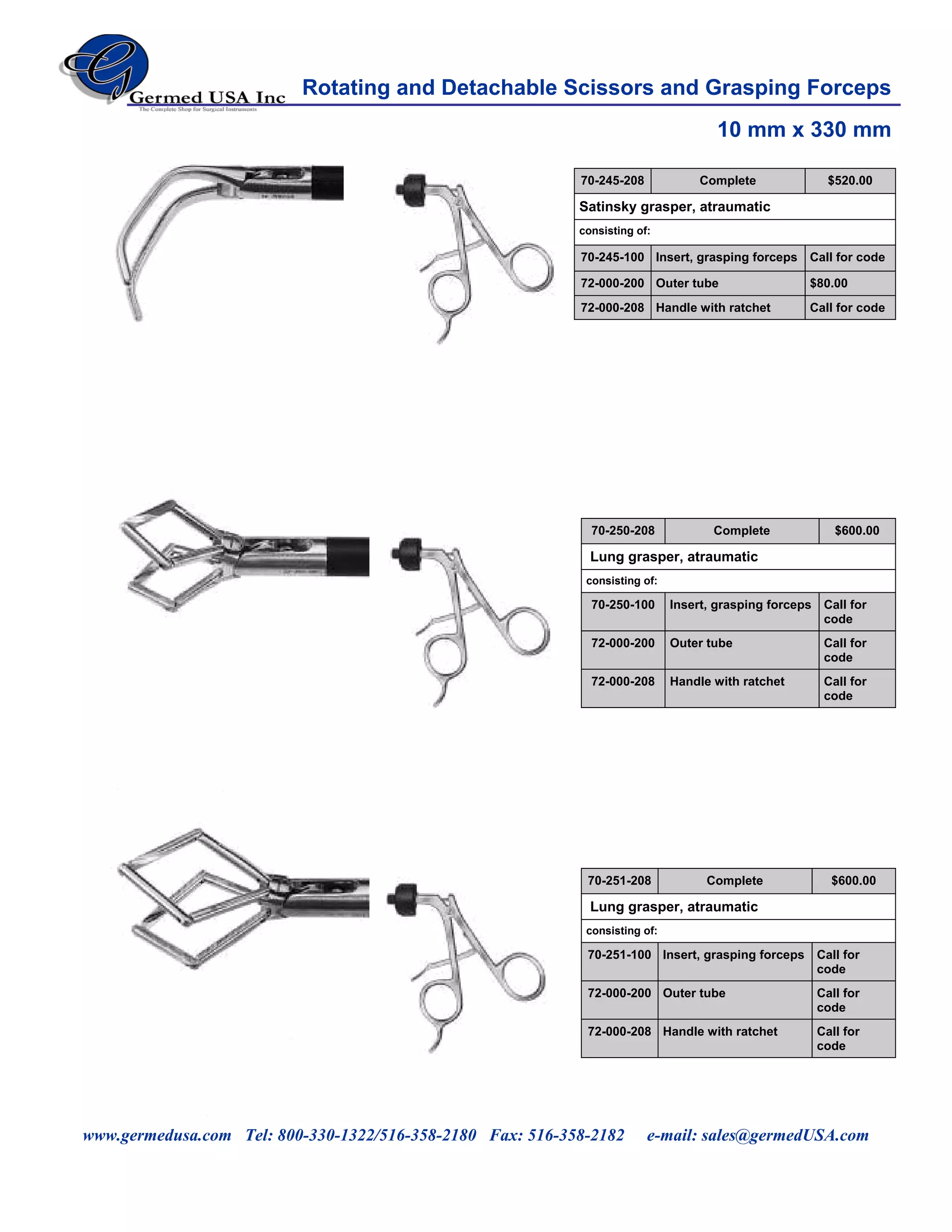 Thoroscopy Surgical Instruments catalog | PDF