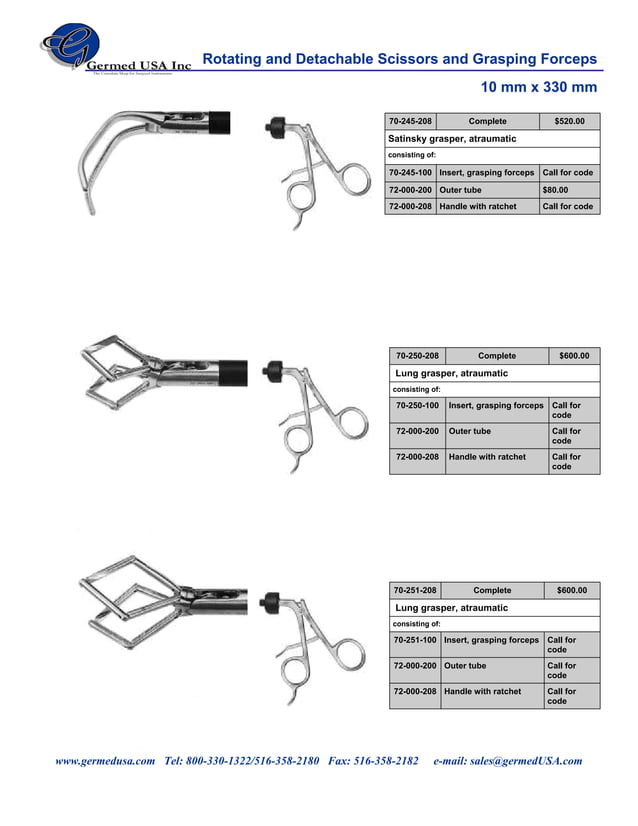 Thoroscopy Surgical Instruments catalog | PDF