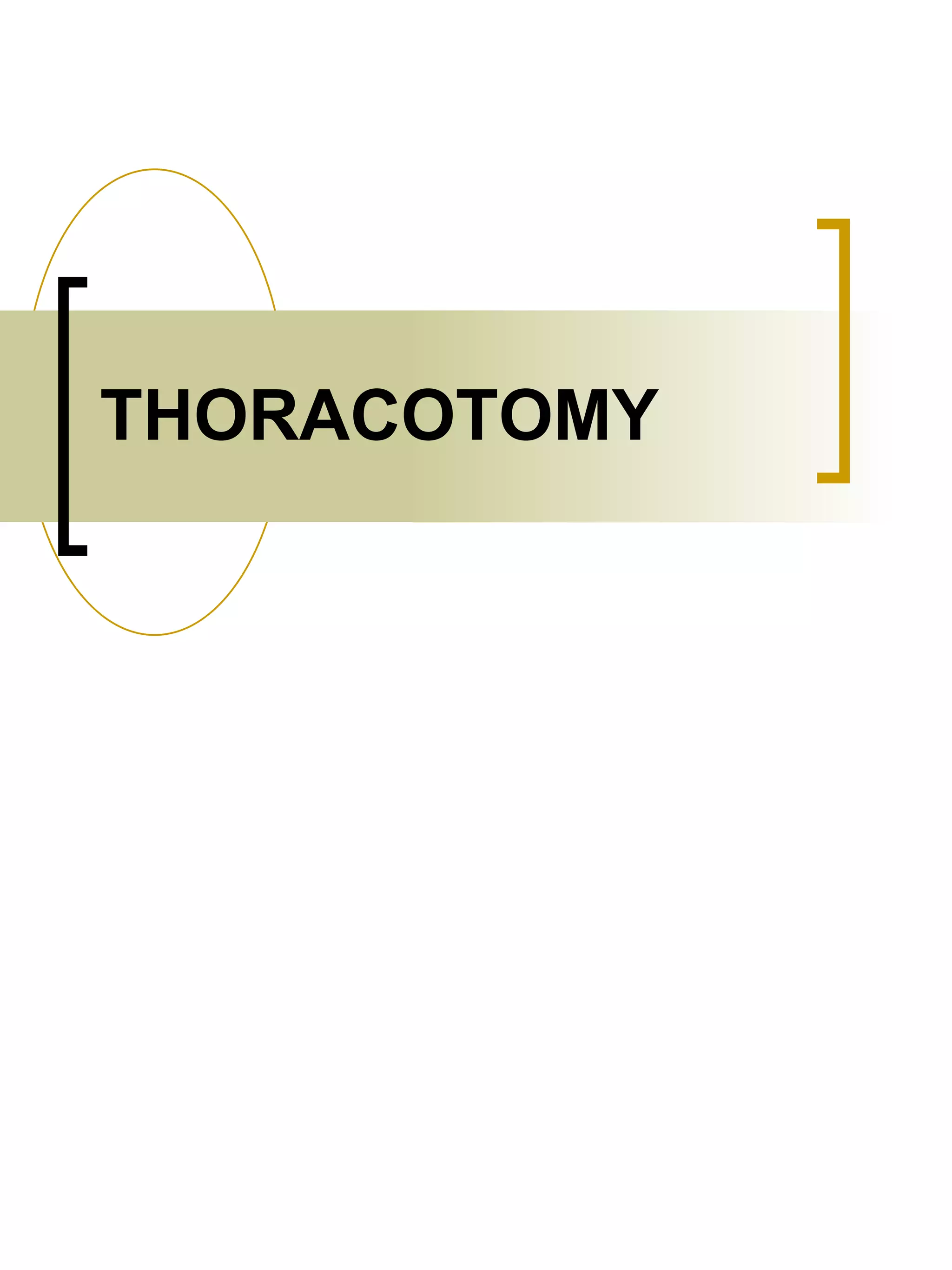 Thoracotomy | PPT