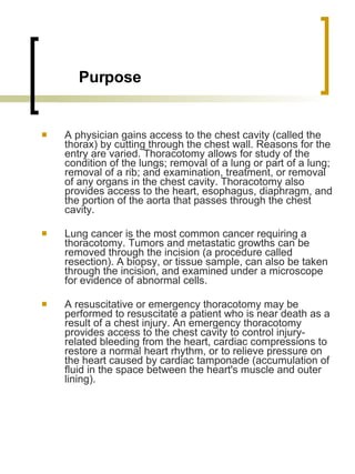 Thoracotomy | PPT