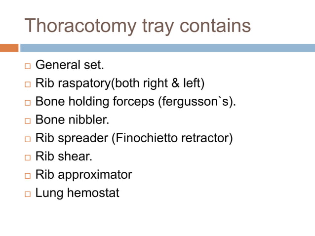 Thoracotomy | PPT