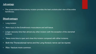 THORACOTOMY INCISION ppt by Dr. Amrit kumar | PPTX