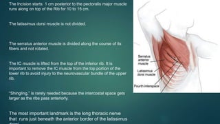 THORACOTOMY INCISION ppt by Dr. Amrit kumar | PPTX