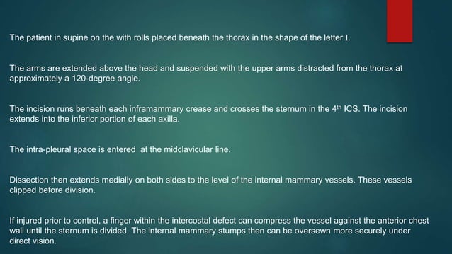 THORACOTOMY INCISION ppt by Dr. Amrit kumar | PPTX | Death, Injury, or ...