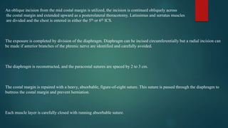 THORACOTOMY INCISION ppt by Dr. Amrit kumar | PPTX