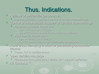 Emergency Thoracotomy | PPT