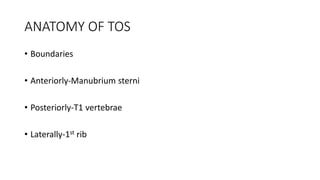 Thoracic outlet syndrome | PPT