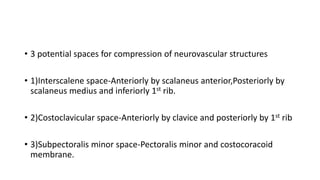 Thoracic outlet syndrome | PPTX