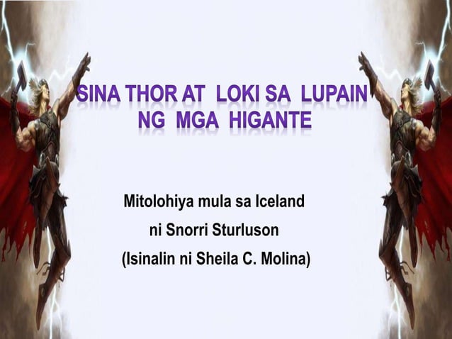 Sina Thor at Loki sa Lupain ng mga Higante | PPTX