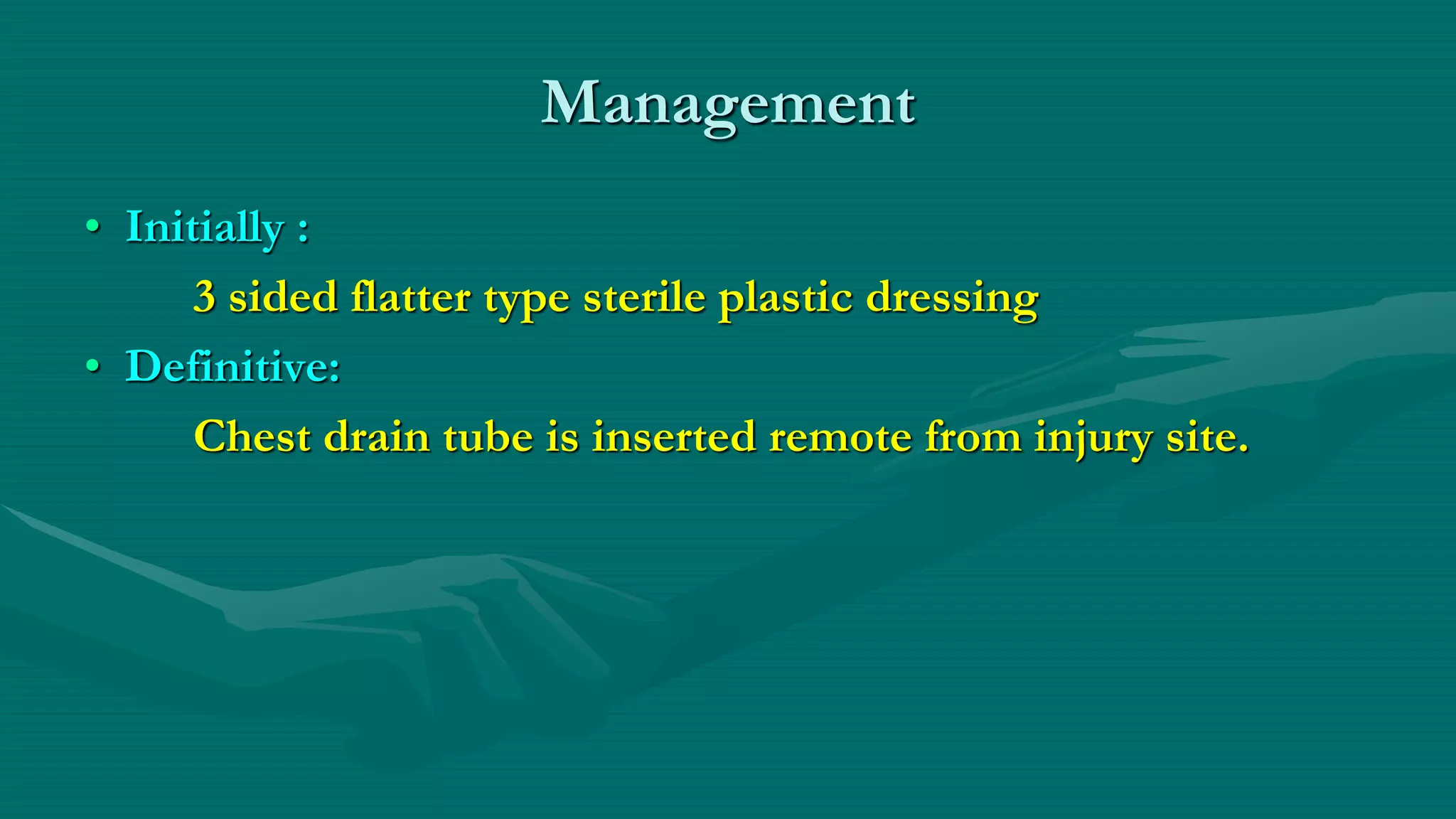 Thoracic surgical emergencies | PPTX