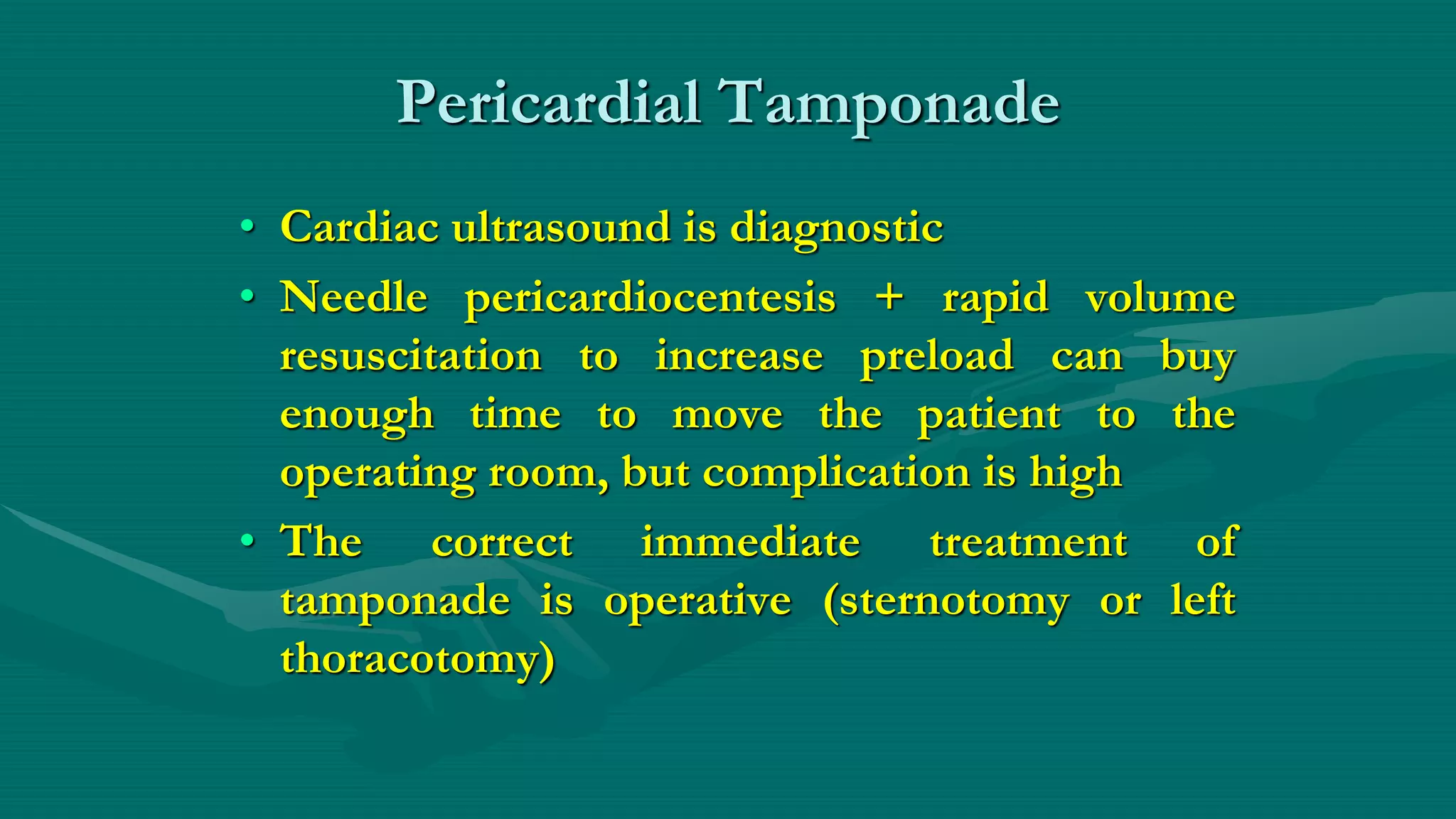 Thoracic surgical emergencies | PPTX
